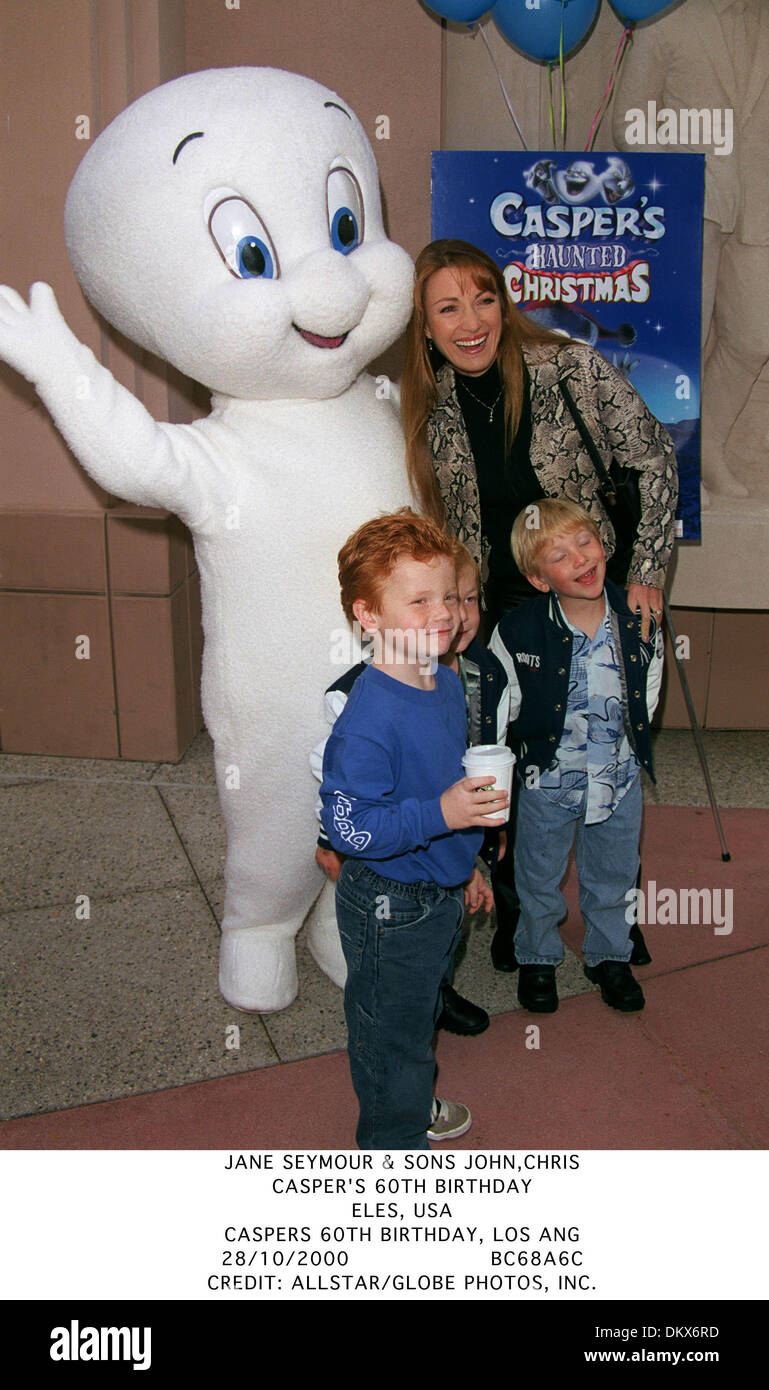Oct. 28, 2000 - CASPERS 60TH BIRTHDAY, LOS ANG - JANE SEYMOUR & SONS ...