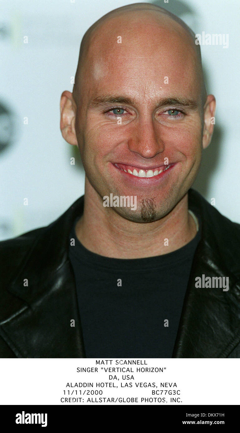 Nov. 11, 2000 - ALADDIN HOTEL, LAS VEGAS, NEVA - MATT SCANNELL.SINGER ...