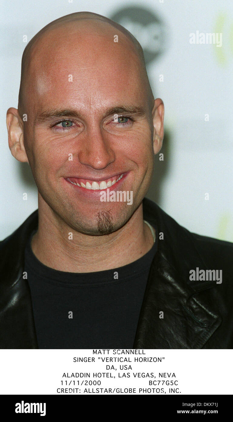 Nov. 11, 2000 - ALADDIN HOTEL, LAS VEGAS, NEVA - MATT SCANNELL.SINGER ...