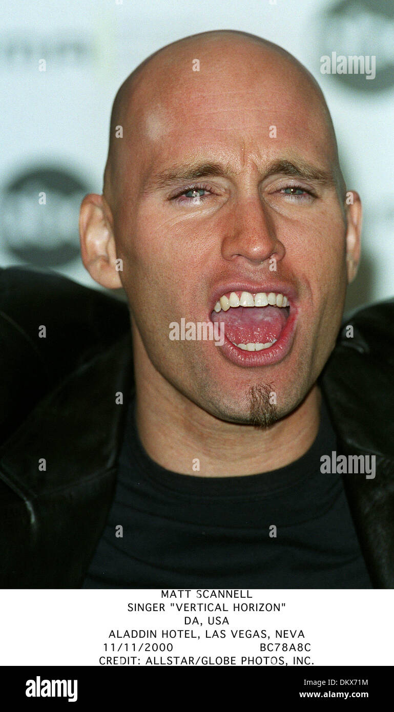 Nov. 11, 2000 - ALADDIN HOTEL, LAS VEGAS, NEVA - MATT SCANNELL.SINGER ...