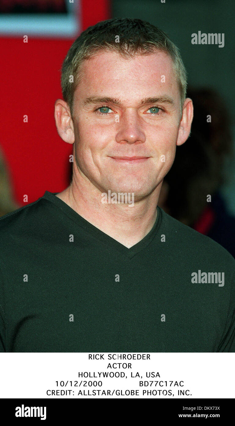 Dec. 10, 2000 - HOLLYWOOD, LA, USA - RICK SCHROEDER.ACTOR.HOLLYWOOD, LA ...
