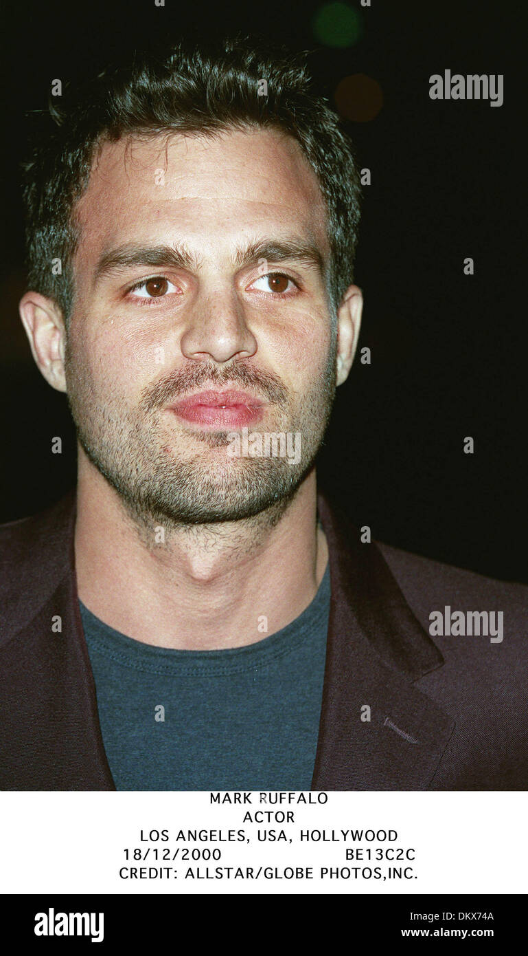 MARK RUFFALO.ACTOR.LOS ANGELES, USA, HOLLYWOOD.18/12/2000.BE13C2C Stock ...