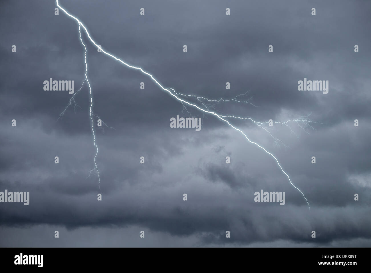 lightning, sky, grey, clouds, weather Stock Photo - Alamy