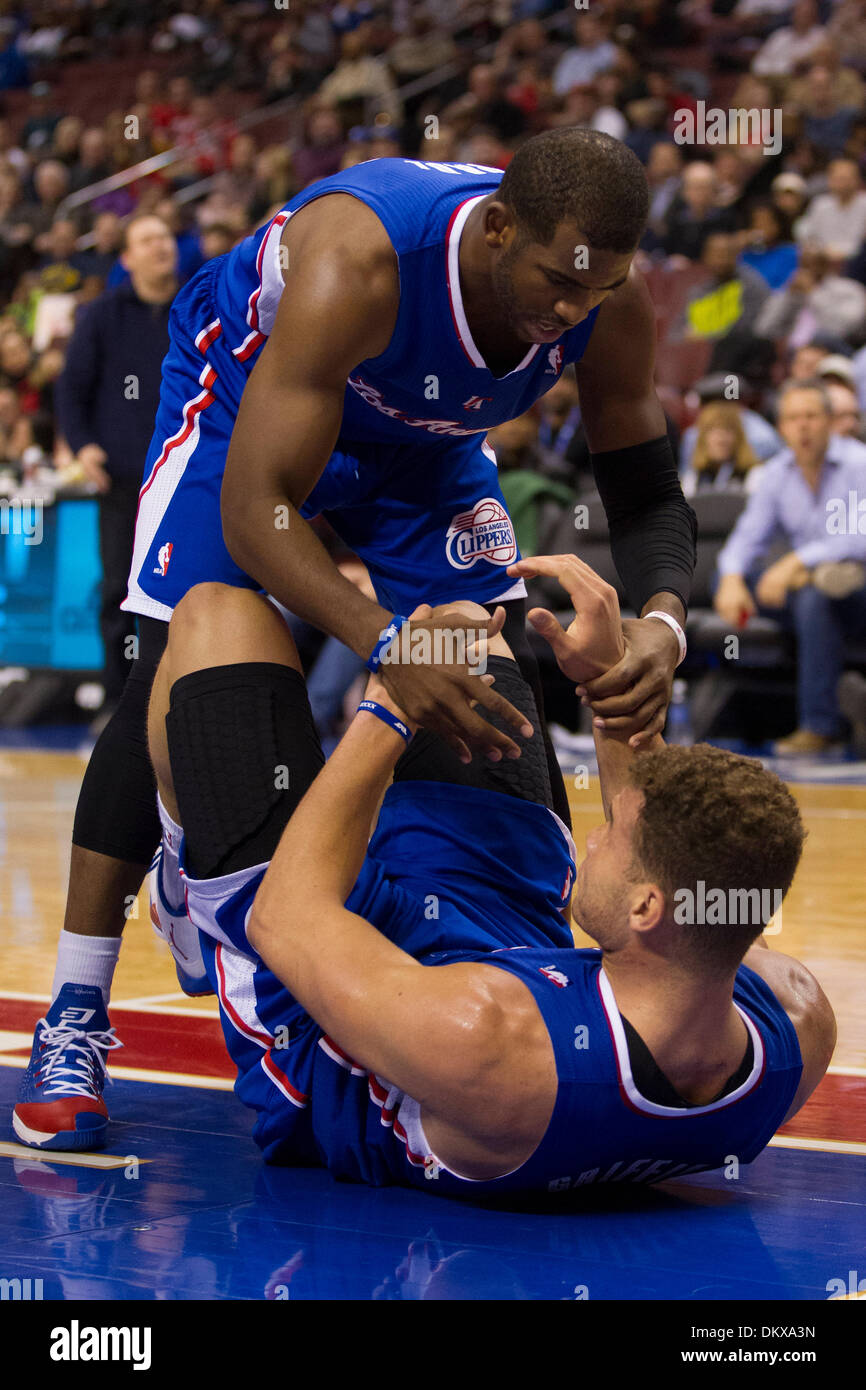 Philadelphia, Pennsylvania. 9th Dec, 2013. Los Angeles Clippers point ...