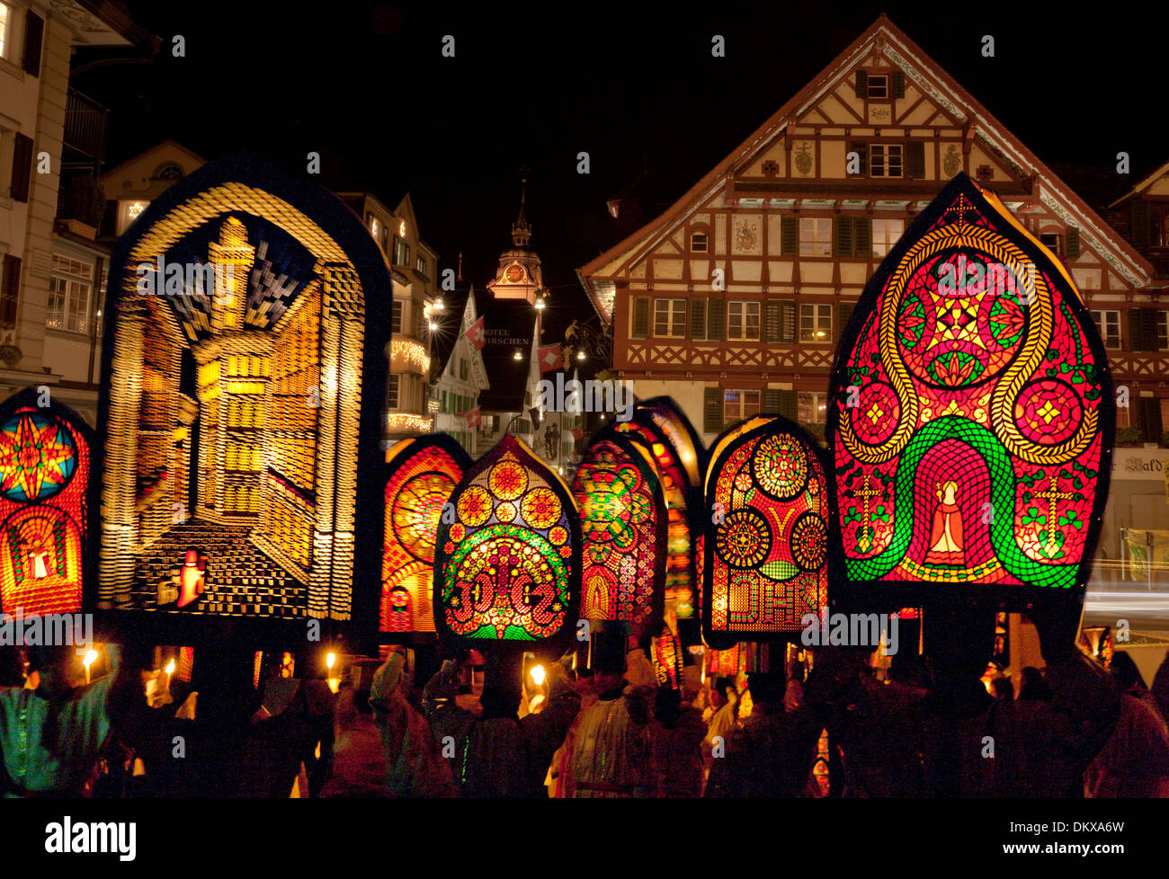 Switzerland Europe tradition folklore national costumes event canton SZ ...
