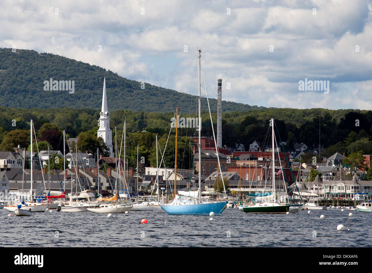 Camden Harbor, Maine Stock Photo - Alamy