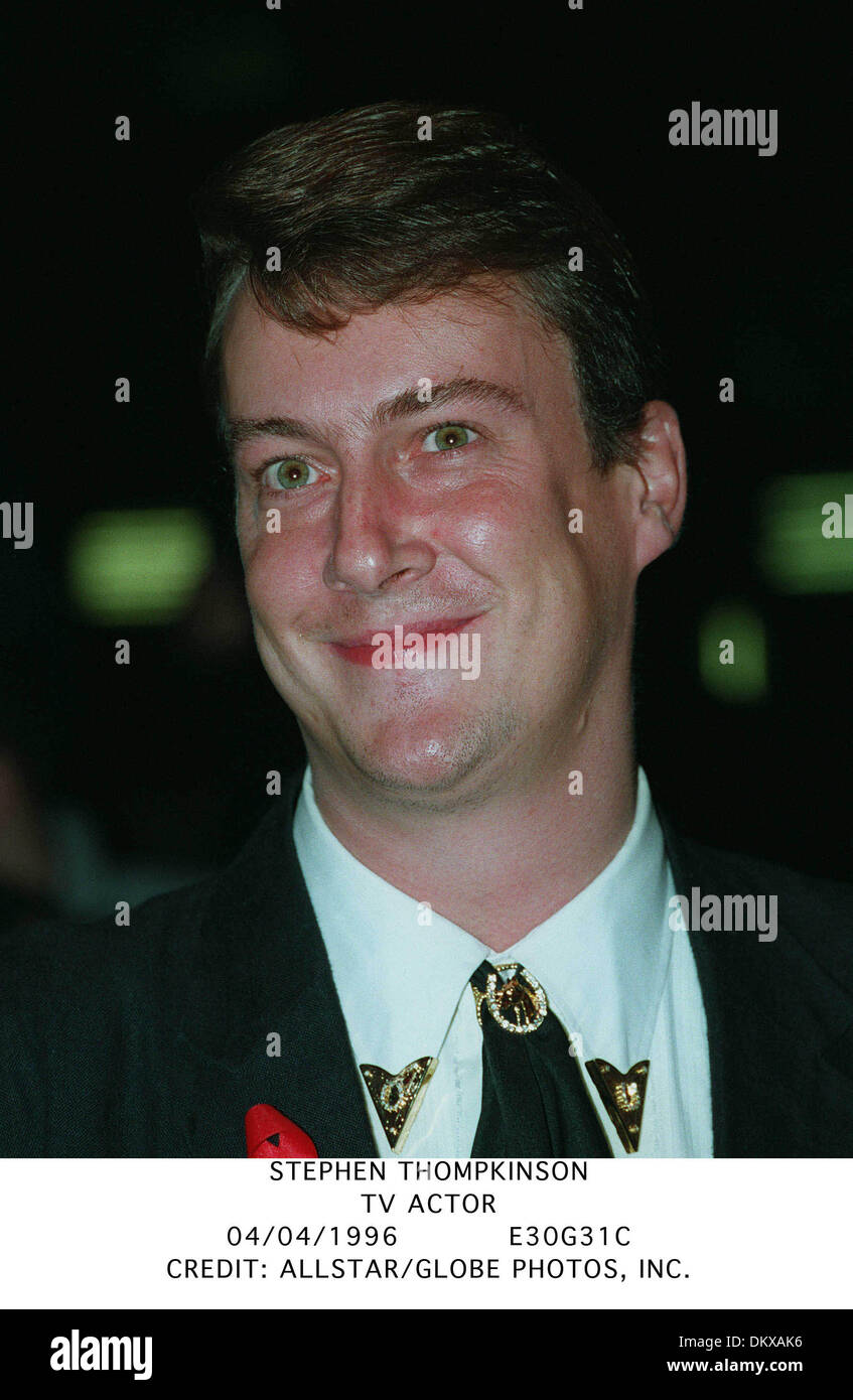 STEPHEN THOMPKINSON.TV ACTOR.04/04/1996.E30G31C Stock Photo - Alamy