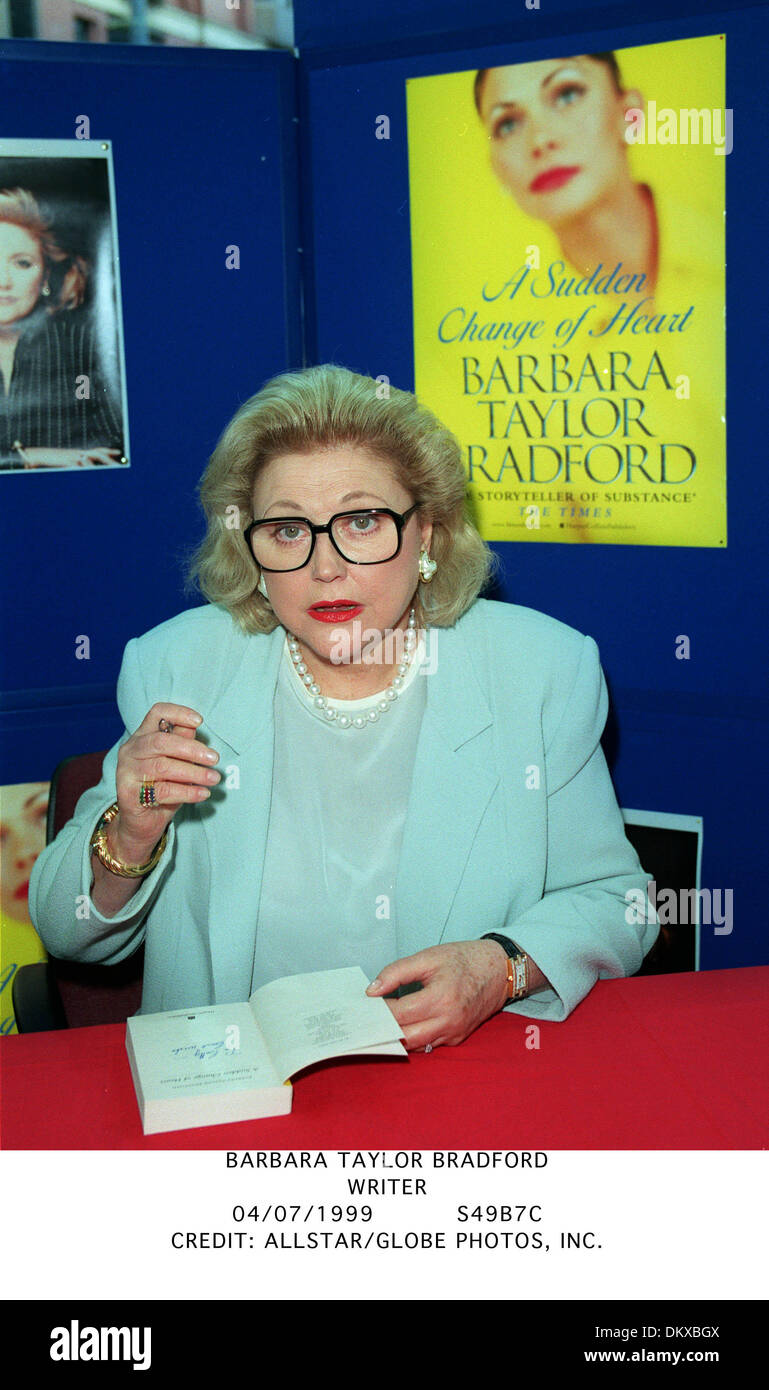 BARBARA TAYLOR BRADFORD.WRITER.04/07/1999.S49B7C Stock Photo - Alamy
