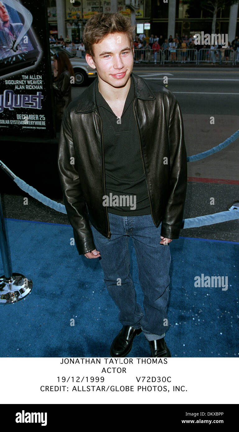 JONATHAN TAYLOR THOMAS.ACTOR.19/12/1999.V72D30C Stock Photo - Alamy