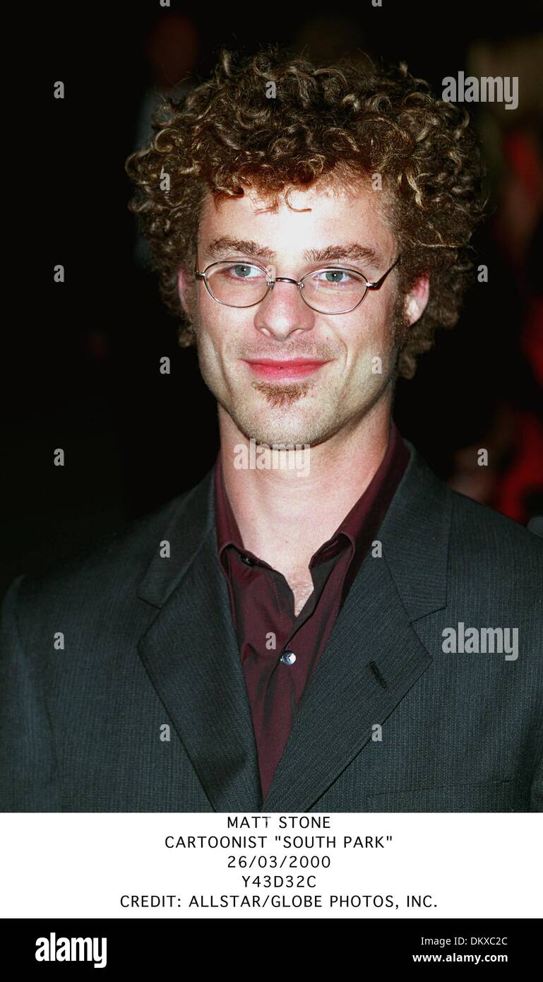 Mar. 26, 2000 - MATT STONE.CARTOONIST ''SOUTH PARK''.26/03/2000.Y43D32C ...