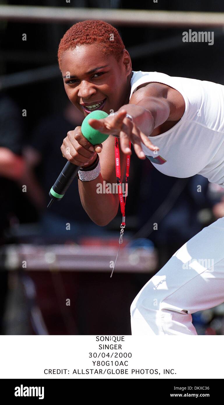 Apr. 30, 2000 - SONIQUE.SINGER.30/04/2000.Y80G10AC.CREDIT:(Credit Image ...