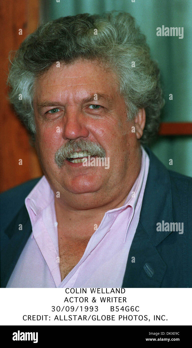 COLIN WELLAND.ACTOR & WRITER.30/09/1993.B54G6C Stock Photo - Alamy