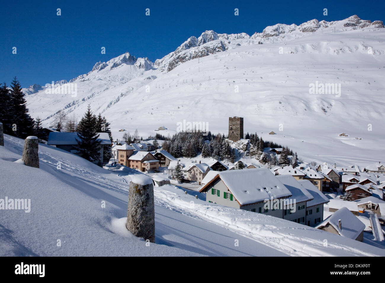 Switzerland, Europe, snow, winter, railway, train, railroad, Ursenental ...