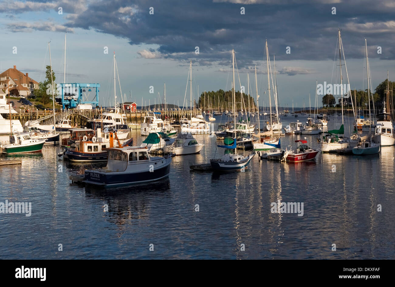 Inner harbor, Camden Maine Stock Photo - Alamy