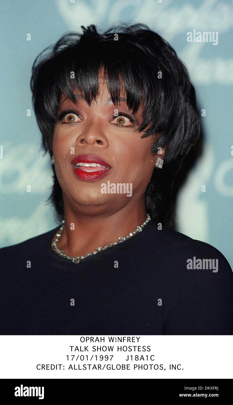 OPRAH WINFREY.TALK SHOW HOSTESS.17/01/1997.J18A1C Stock Photo - Alamy