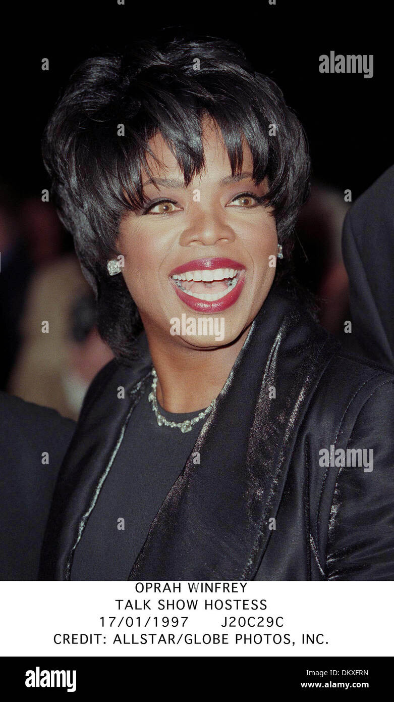 OPRAH WINFREY.TALK SHOW HOSTESS.17/01/1997.J20C29C Stock Photo - Alamy