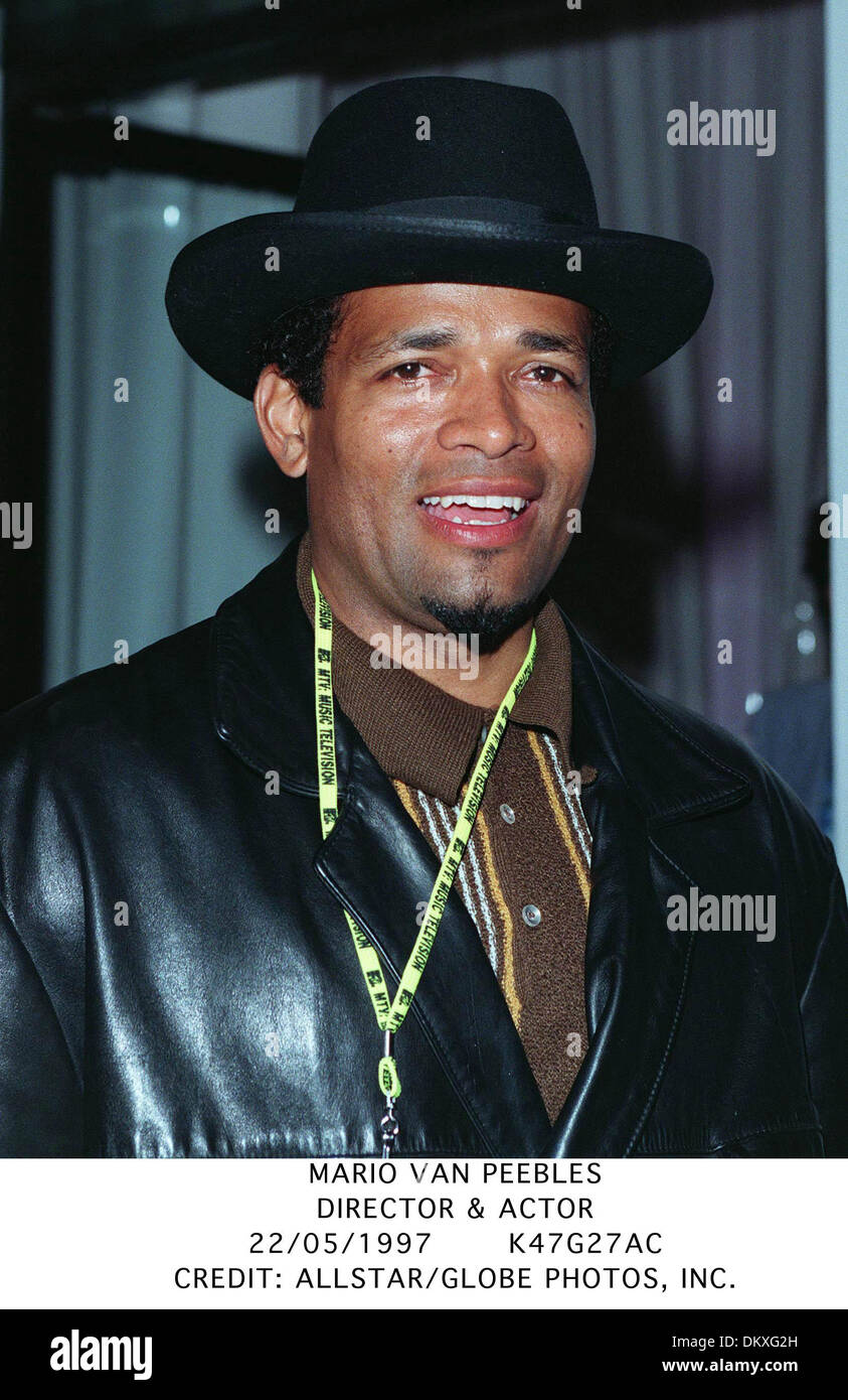MARIO VAN PEEBLES.DIRECTOR & ACTOR.22/05/1997.K47G27AC Stock Photo - Alamy