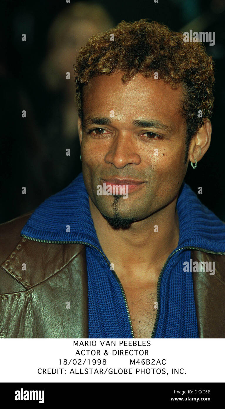MARIO VAN PEEBLES.ACTOR & DIRECTOR.18/02/1998.M46B2AC Stock Photo - Alamy