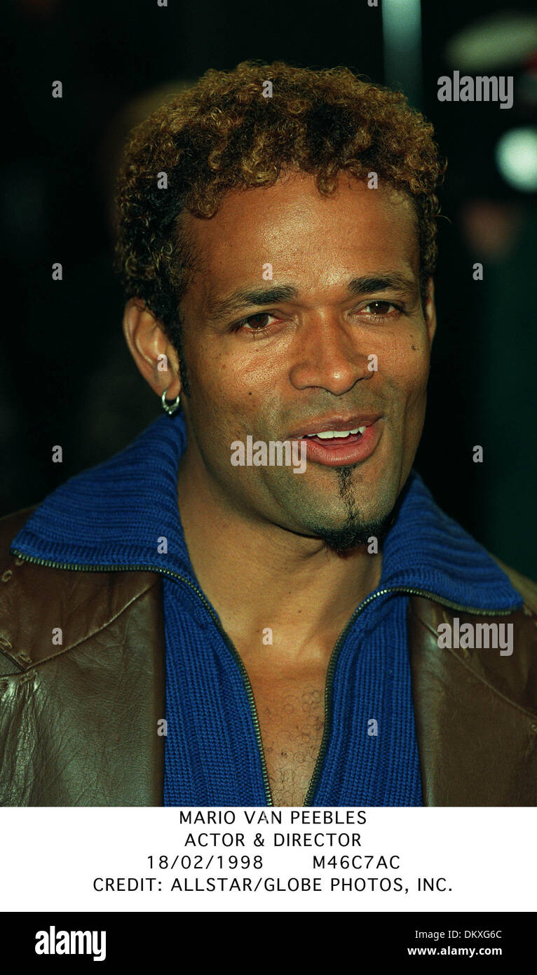 MARIO VAN PEEBLES.ACTOR & DIRECTOR.18/02/1998.M46C7AC Stock Photo - Alamy