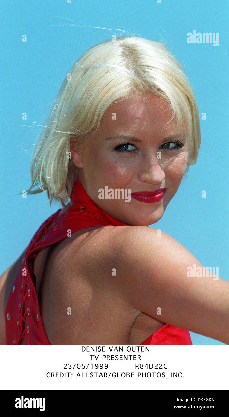 DENISE VAN OUTEN.TV PRESENTER.23/05/1999.R84D22C Stock Photo - Alamy