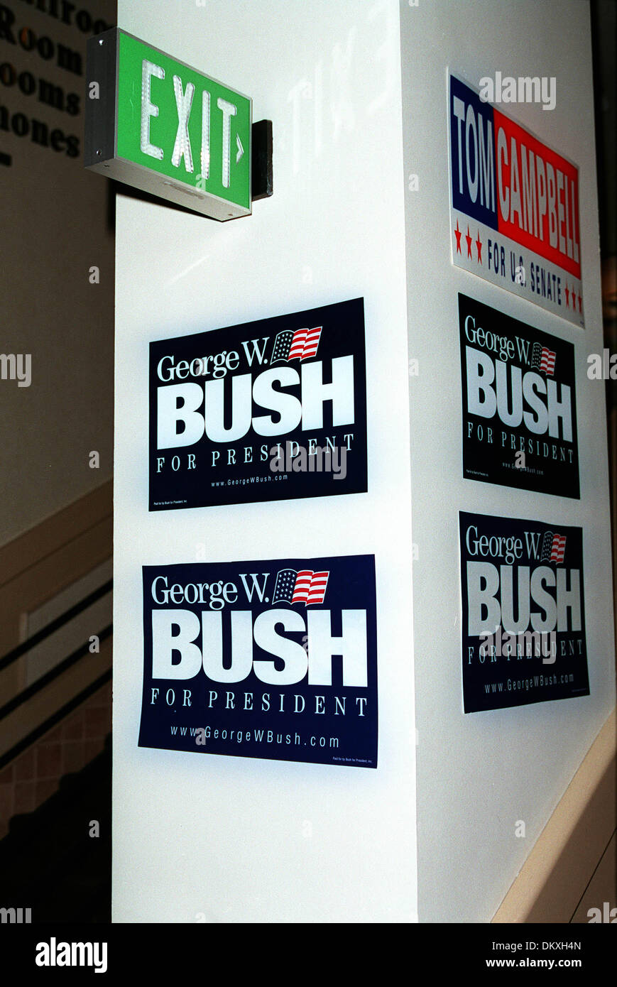 GEORGE W. BUSH CAMPAIGN POSTER.REPUBLICAN PRESIDENTIAL CAMP.22/02/2000 ...