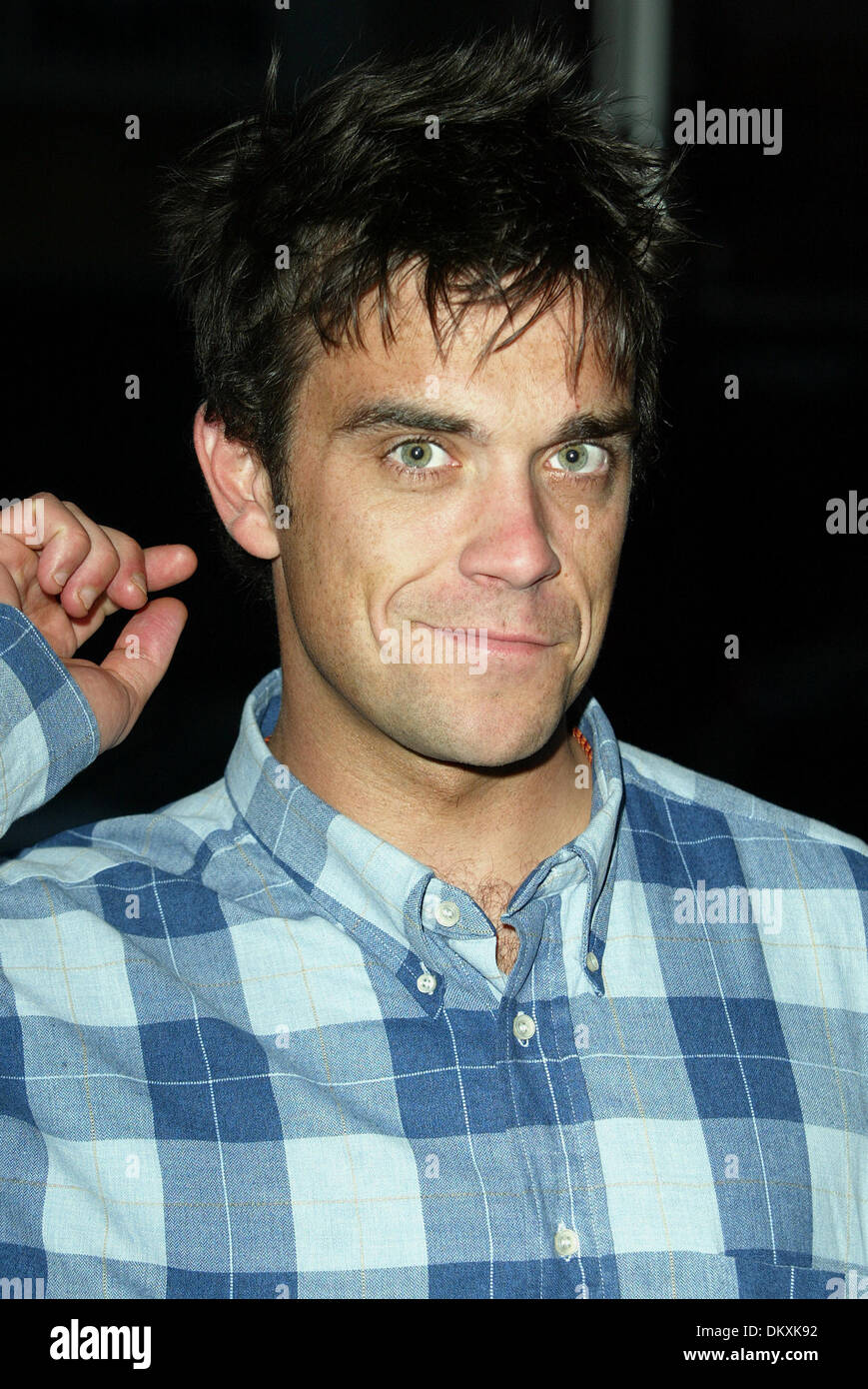 ROBBIE WILLIAMS.POP SINGER.OS ANGELES, USA.EGYPTIAN THEATRE, HOLLYWOOD ...