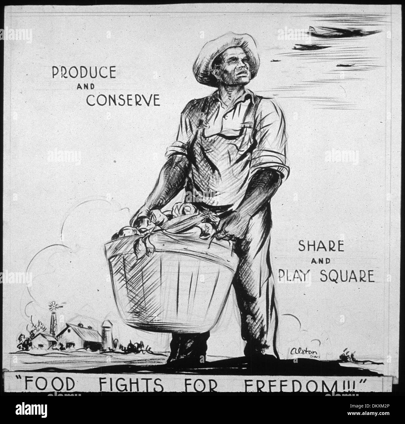 American wartime food production Black and White Stock Photos & Images ...