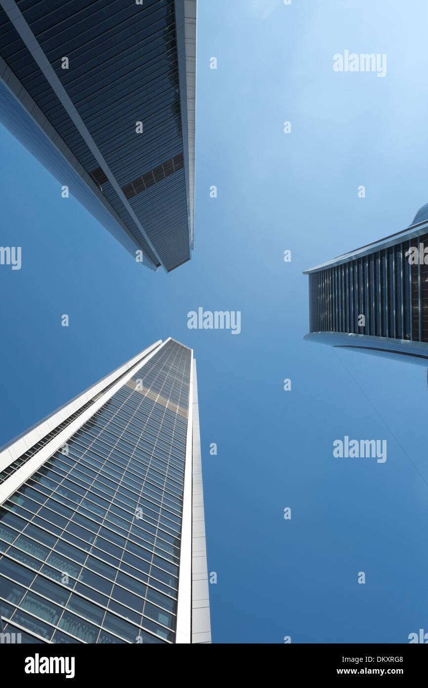 Facades of the etihad towers complex hi-res stock photography and ...