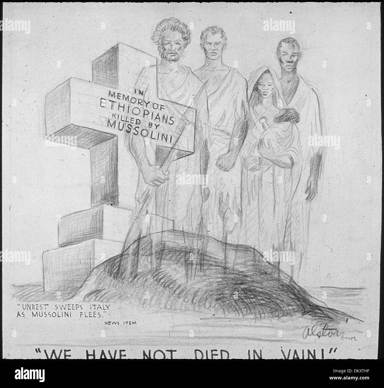 A powerful statement, 'We have not died in vain,' possibly referencing ...