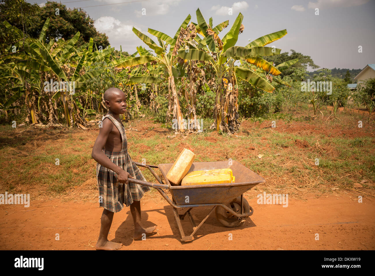 Carrying Water In Uganda