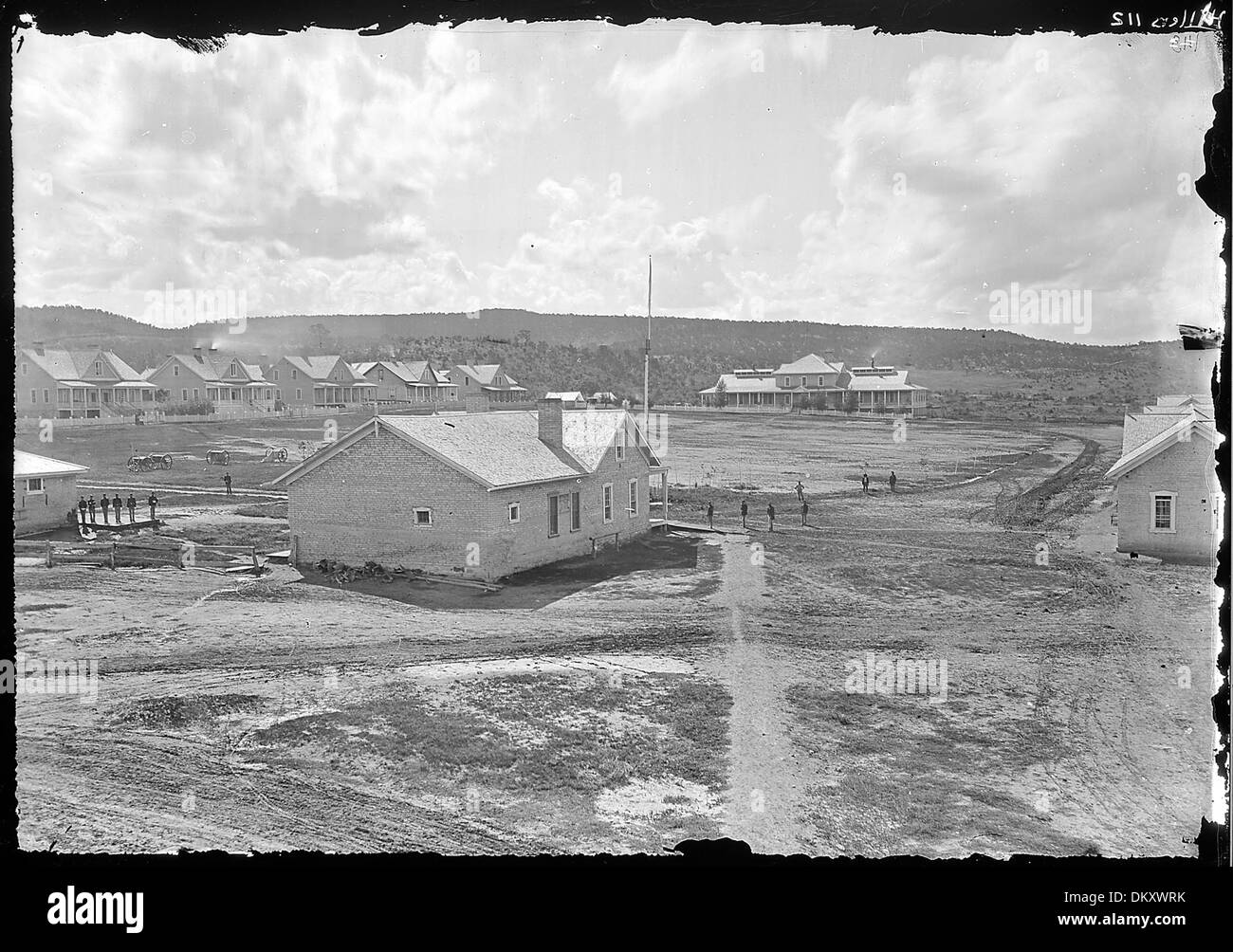 A U.S. Geological Survey image labeled 'Old No. 143' shows Fort Wingate ...