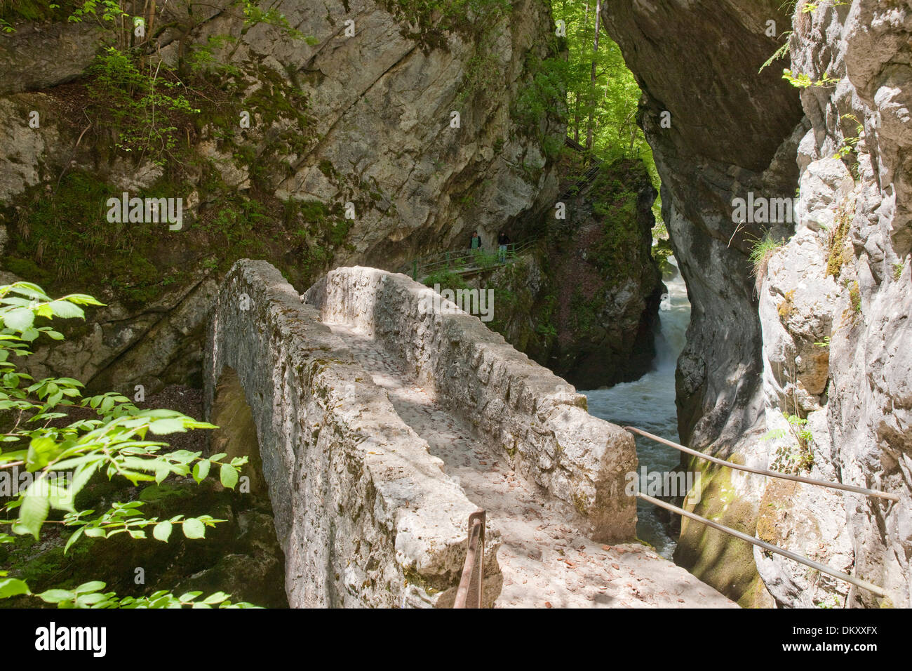 Switzerland Europe canton NE Neuenburg Neuchatel river flow brook body ...