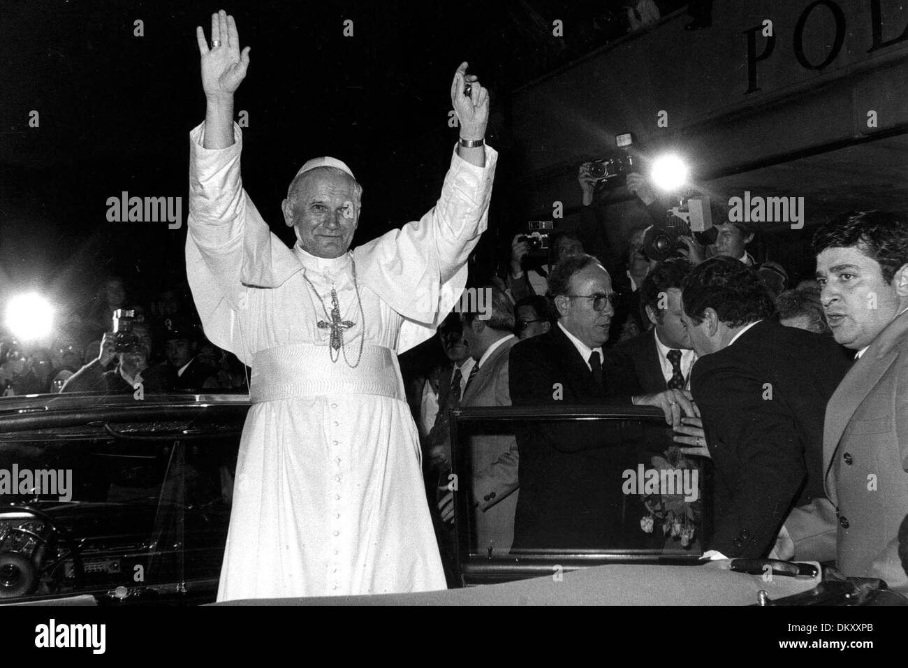 Oct. 17, 1978 - Vatican - POPE JOHN PAUL II going to visit the hospital ...