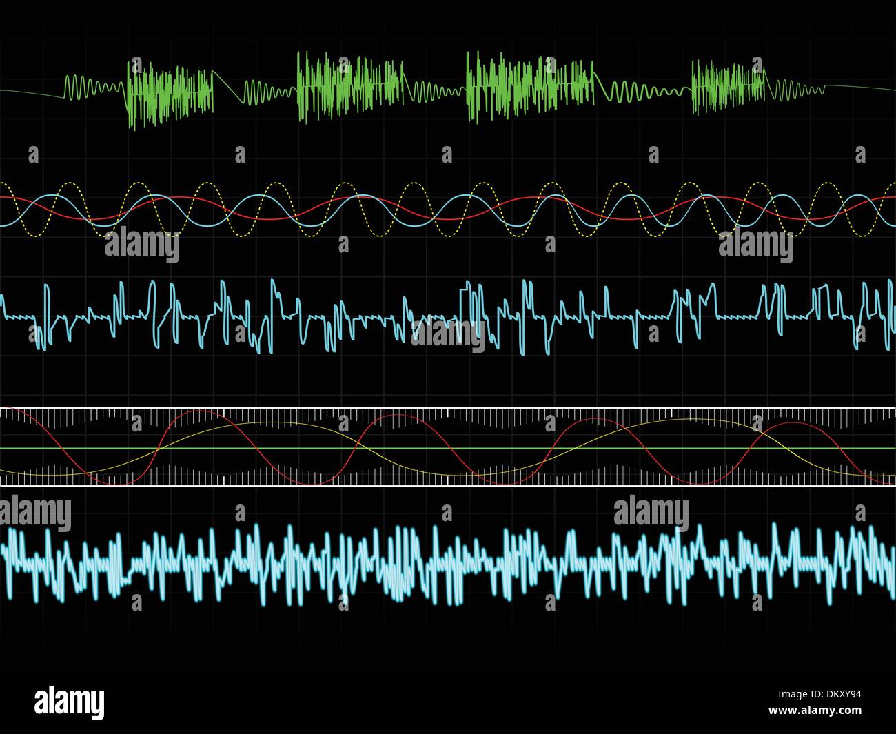 Musical waves background Stock Vector Image & Art - Alamy