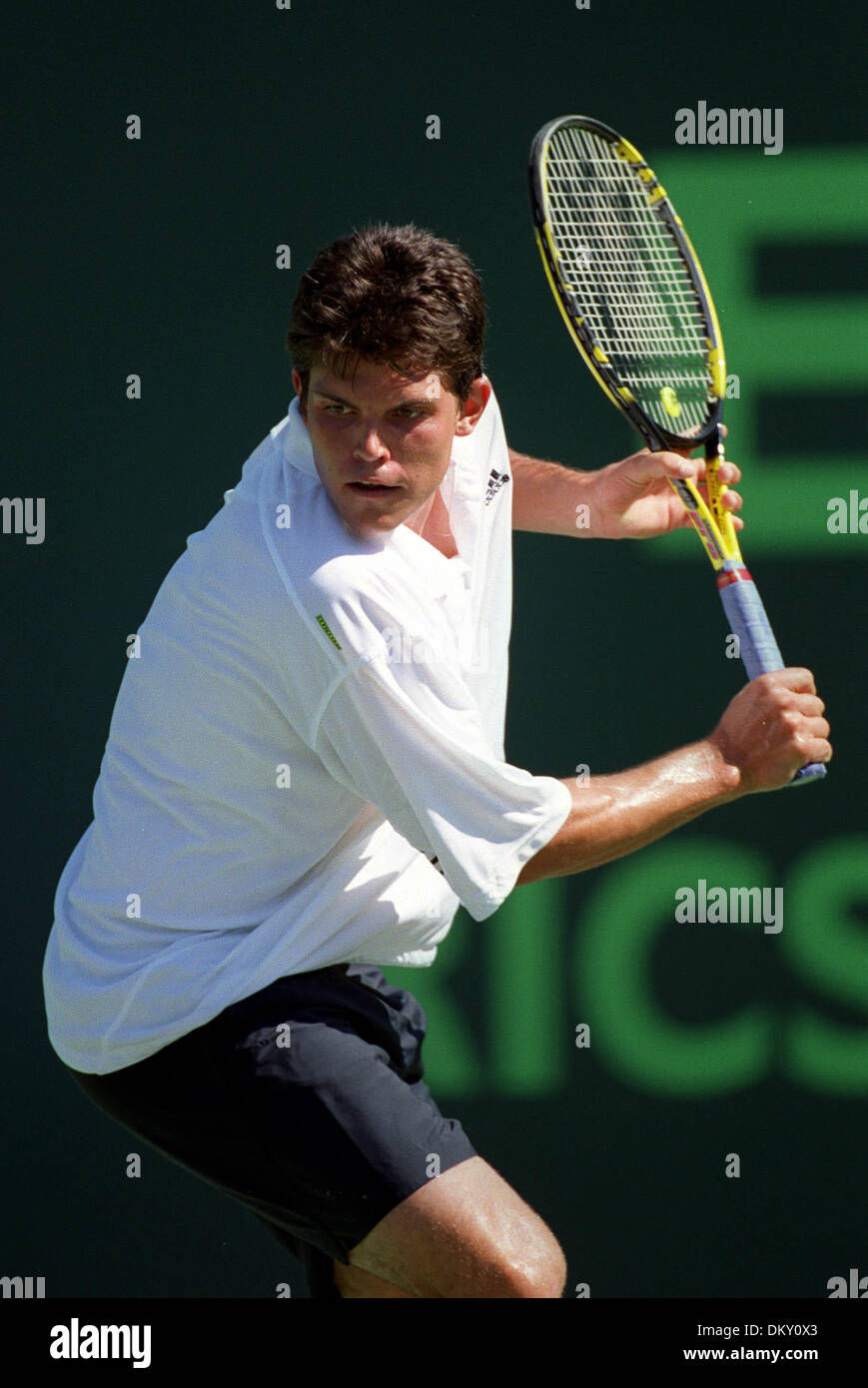 TAYLOR DENT.USA.A.KEY BISCAYNE, MIAMI,FLORIDA,US.22/03/2001.G65A6 Stock ...