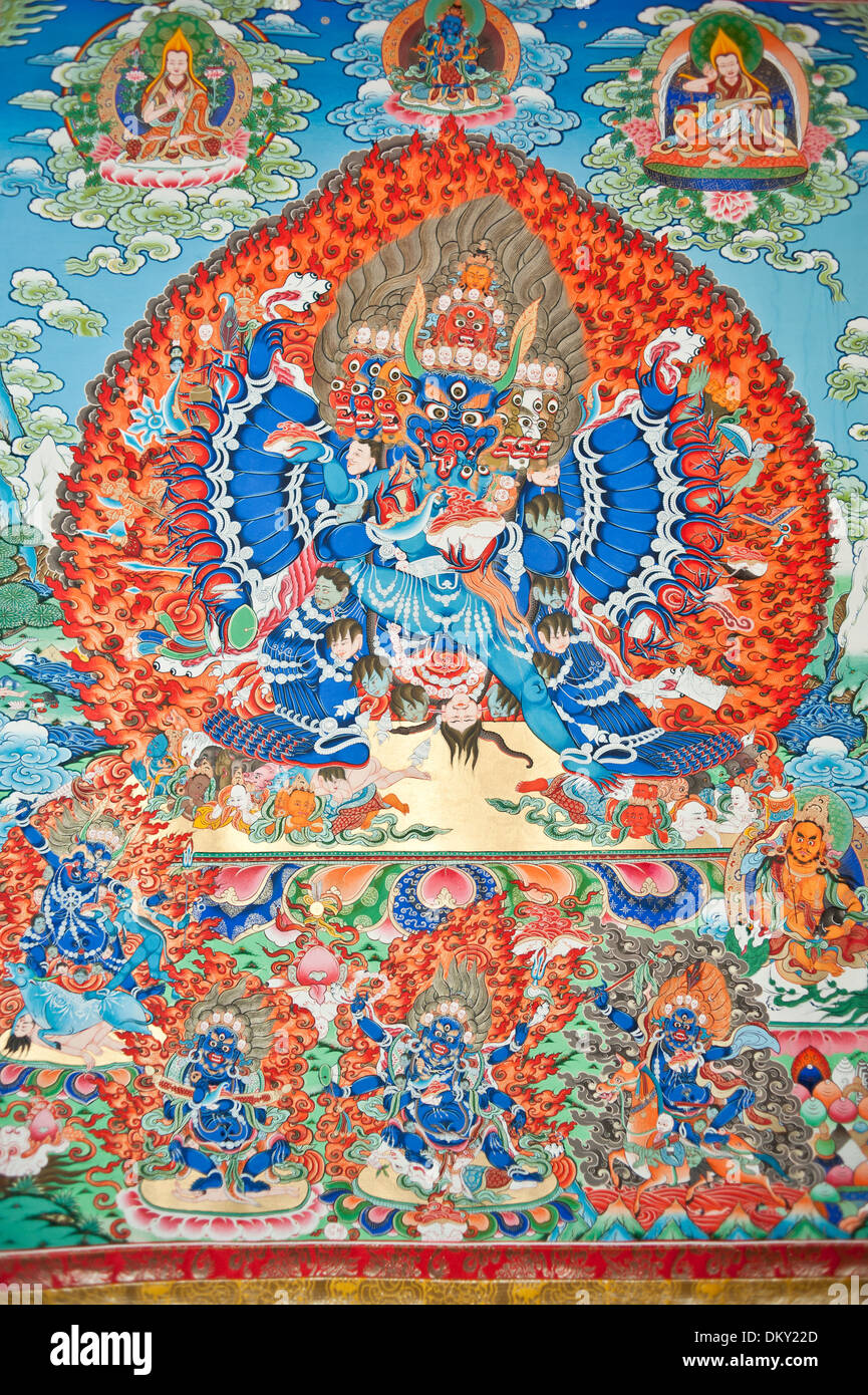 China's Tibet thangka paintings Stock Photo - Alamy