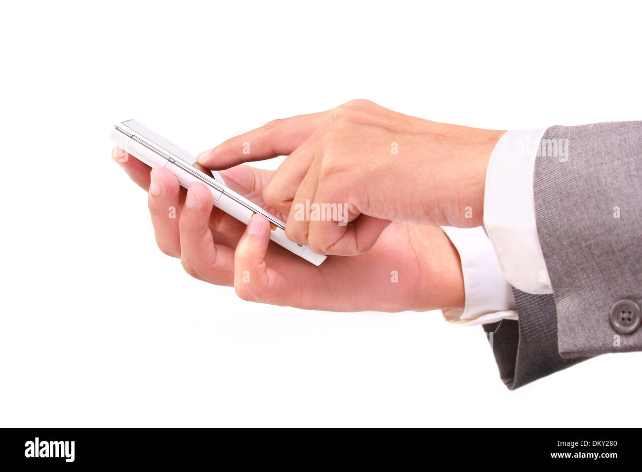 Smart man side on isolated hi-res stock photography and images - Alamy