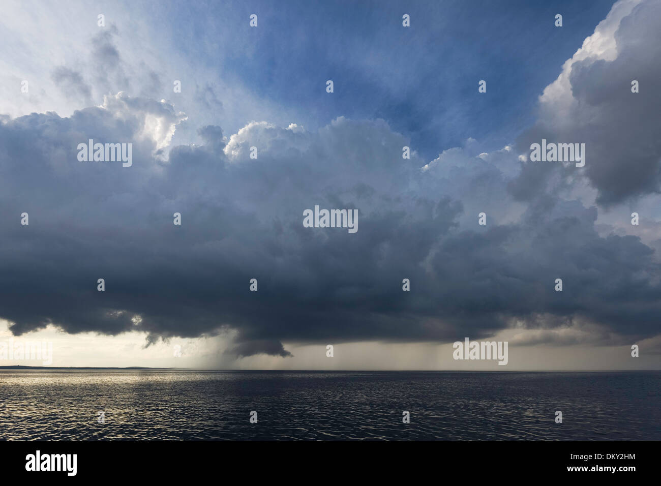 Rainstorm over the North Atlantic Ocean Stock Photo - Alamy