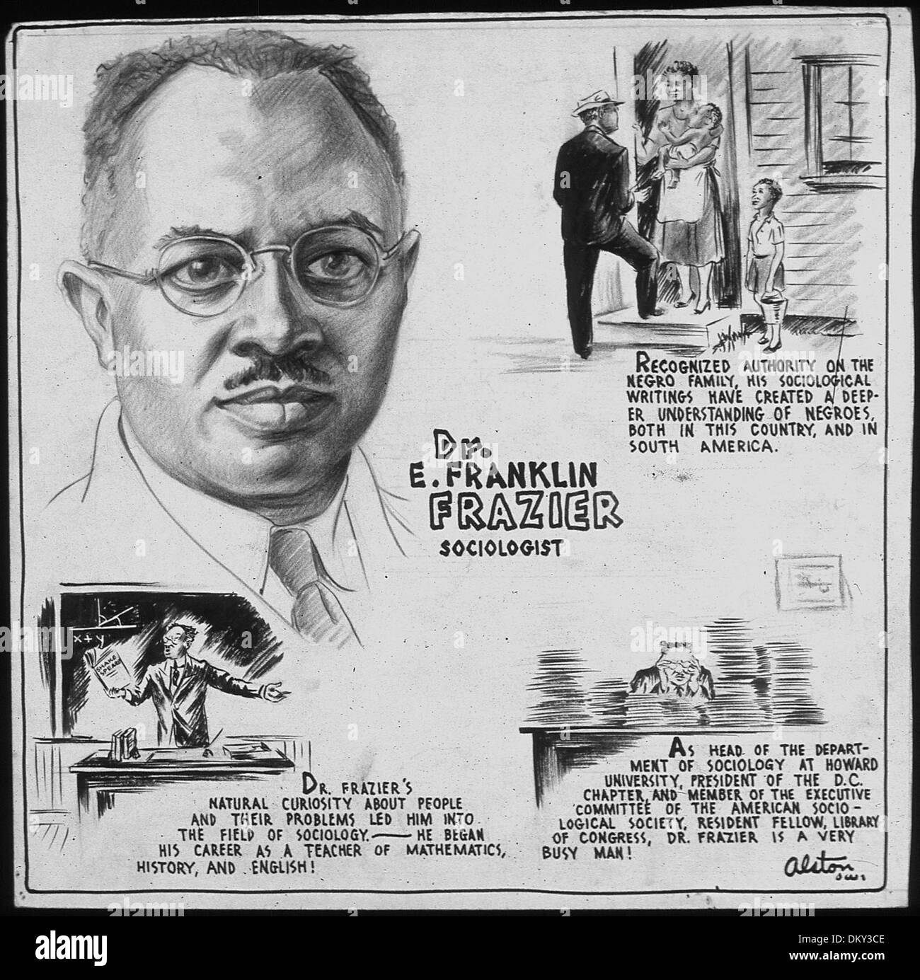 DR. E. FRANKLIN FRAZIER - SOCIOLOGIST 535674 Stock Photo - Alamy