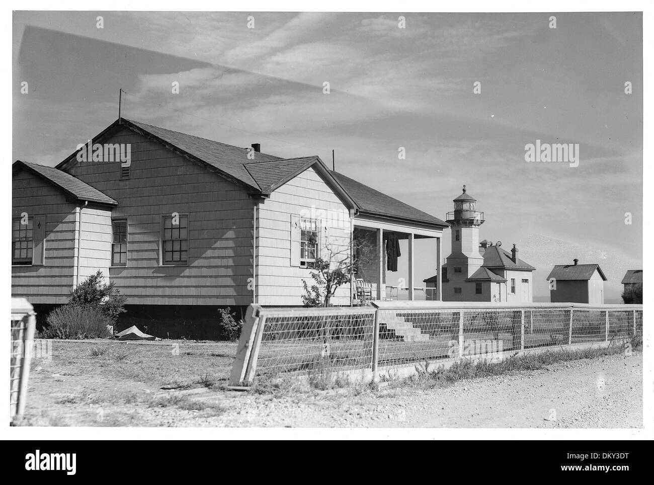 The Ediz Hook Tower and Dwelling 'B' in Port Angeles, Washington, are ...