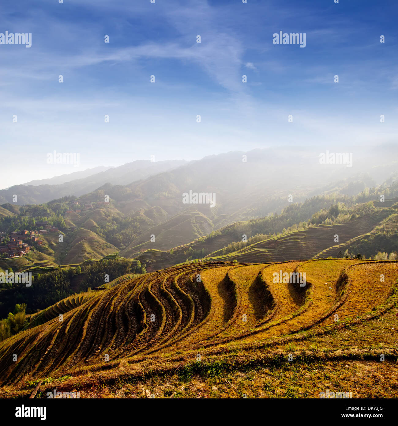 The rice terraces in China Stock Photo - Alamy