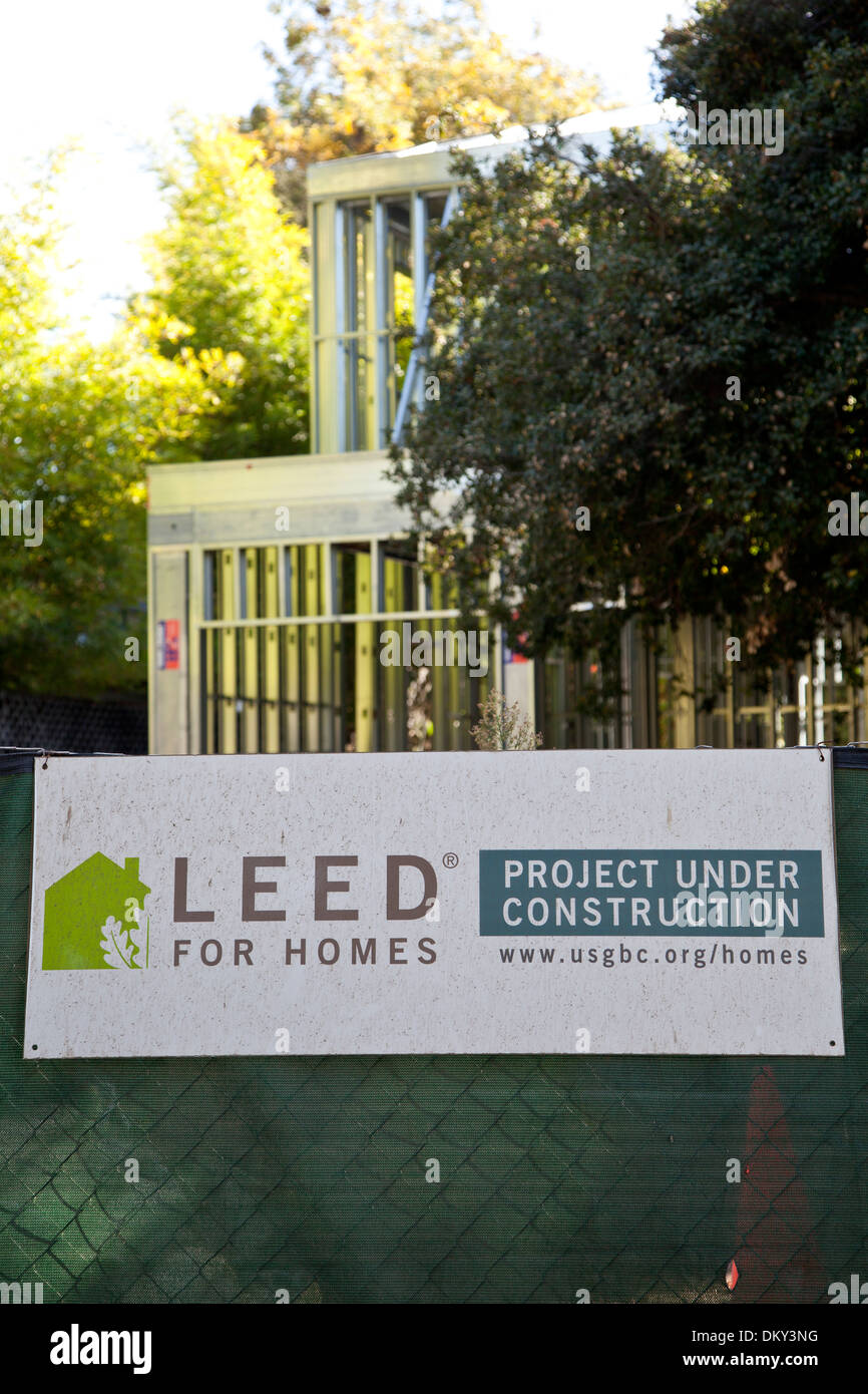 LEEd home construction sign in Los Angeles Stock Photo - Alamy