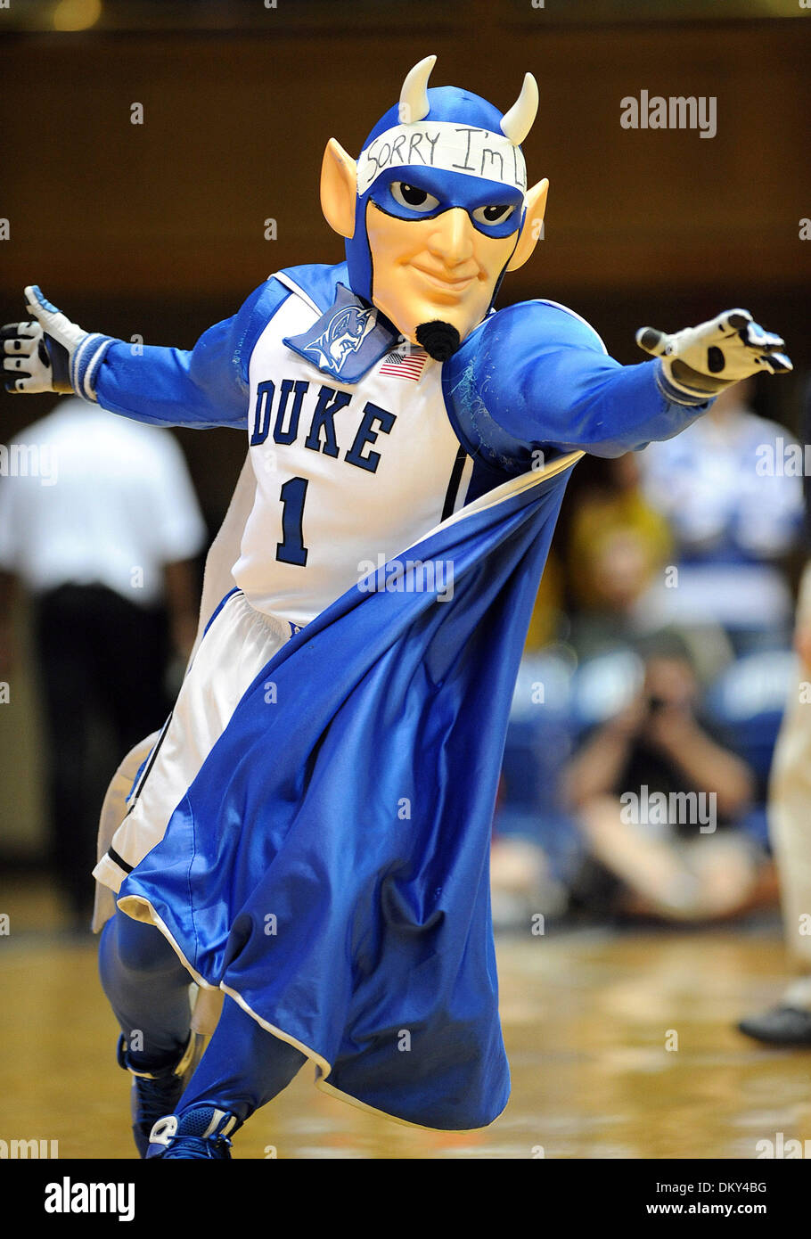Dec 15, 2009 - Durham, North Carolina; USA - Duke Blue Devils Mascot as ...