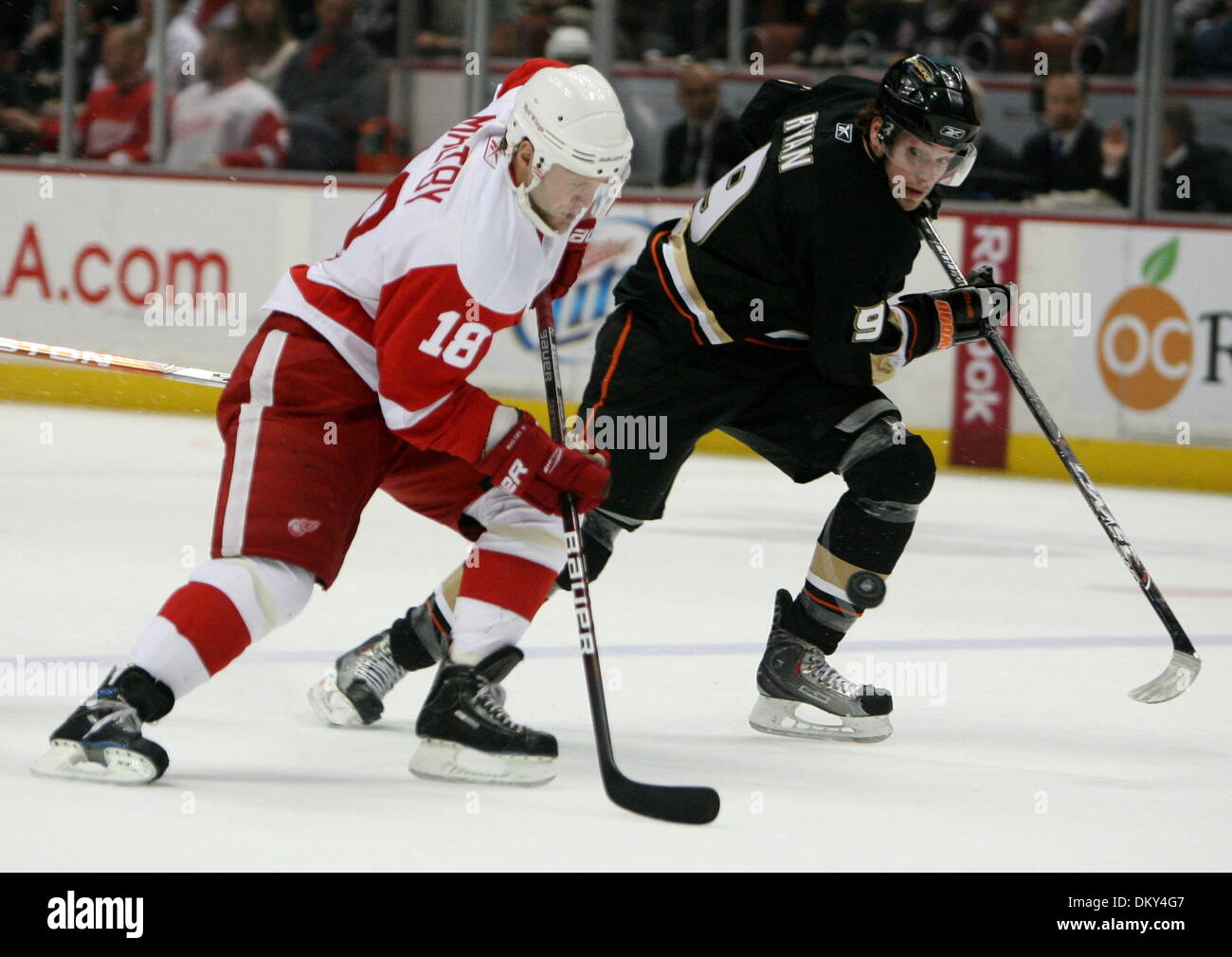Jan 05, 2010 - Anaheim, California, USA - Anaheim Ducks right wing ...