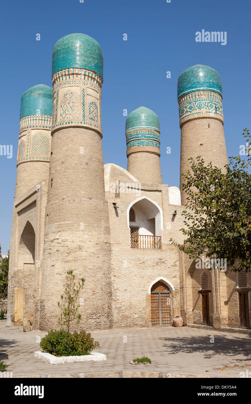 Chor Minor Madrasah, also known as Chor Minar Madrasah, Bukhara ...