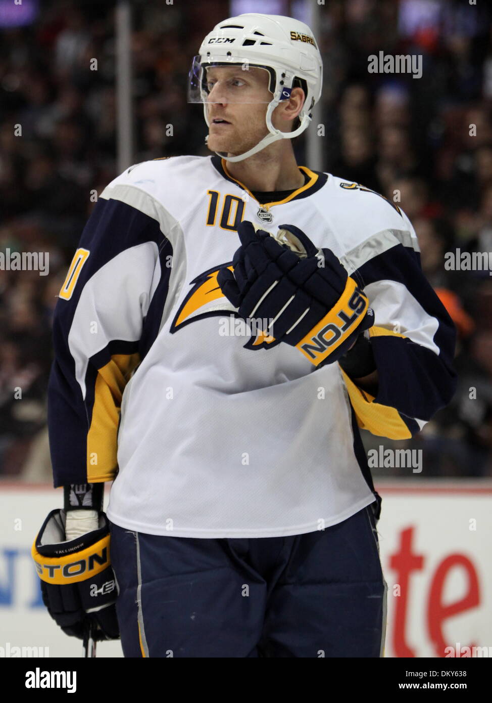 Jan 19, 2010 - Anaheim, California, USA - Buffalo Sabres defenseman ...