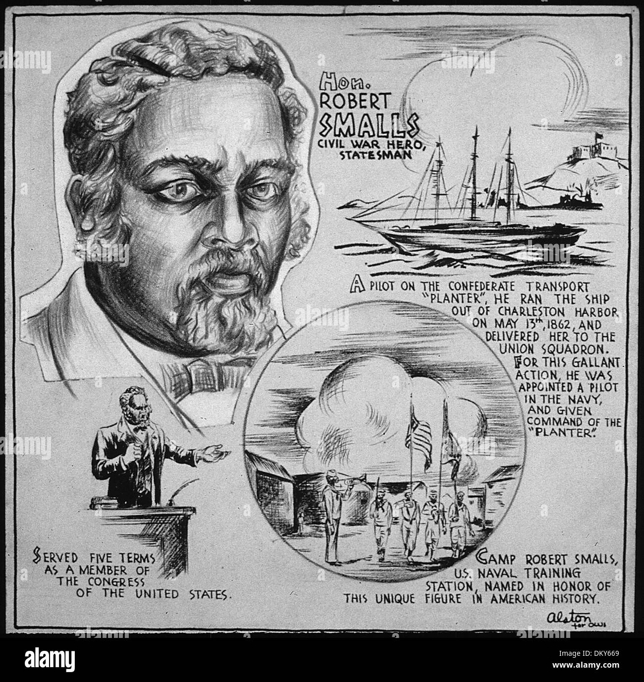 Honorable Robert Smalls was an African American hero of the Civil War ...