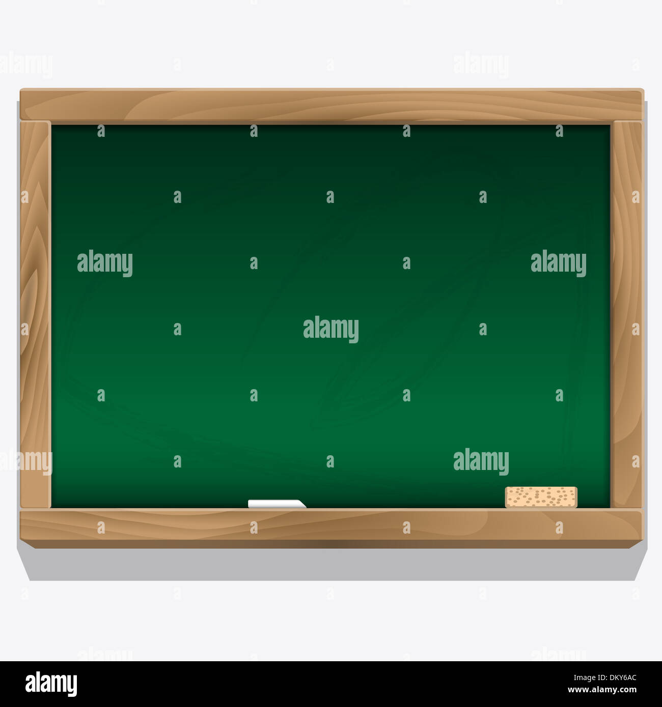 Class board with chalk vector Stock Photo - Alamy