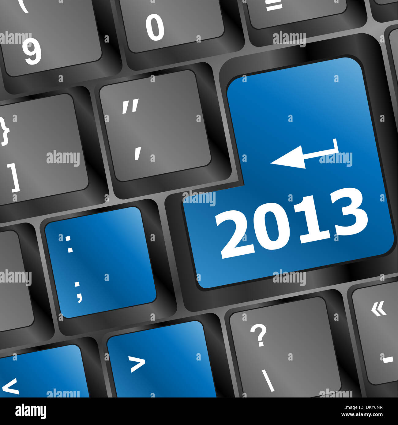 2013 key on keyboard hi-res stock photography and images - Alamy