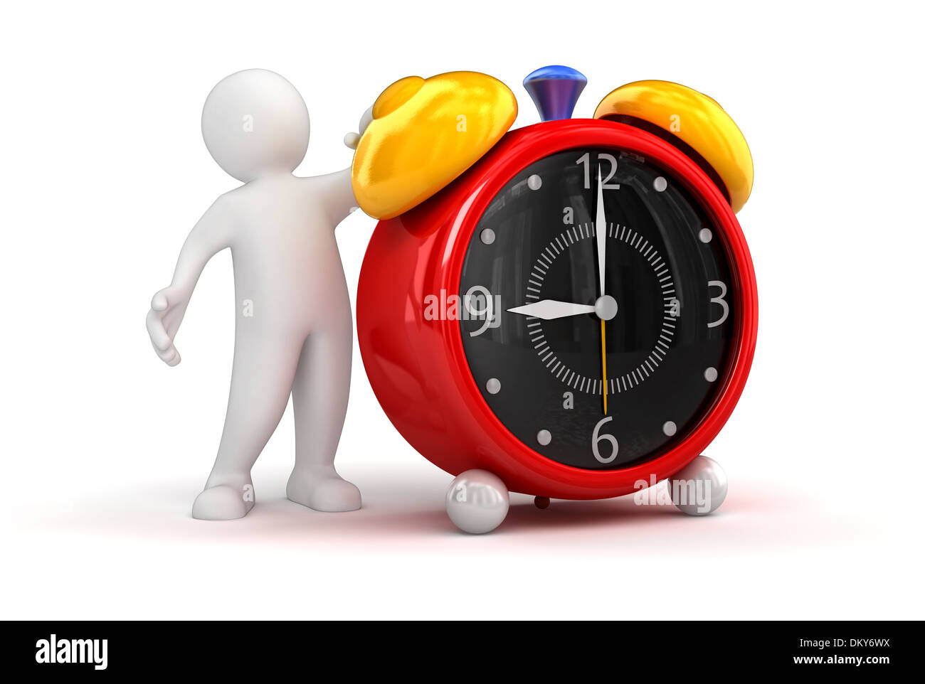 Clock face showing time three hi-res stock photography and images - Alamy